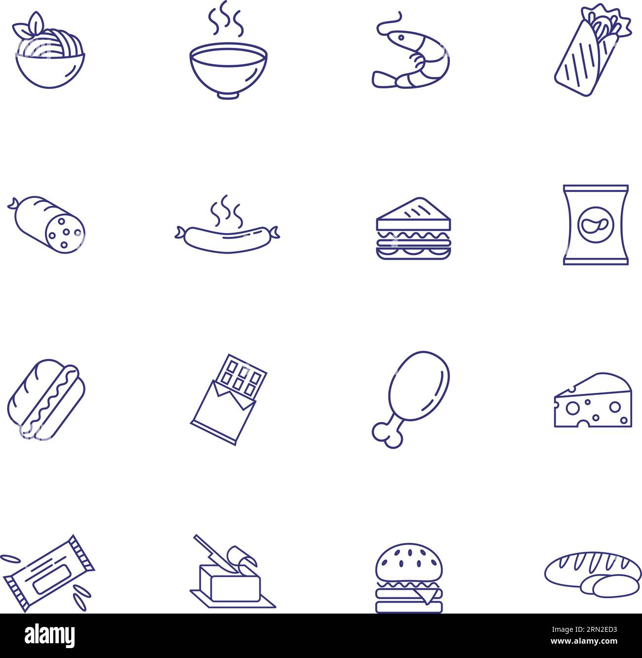 Food products line icon set Stock Vector Image & Art - Alamy