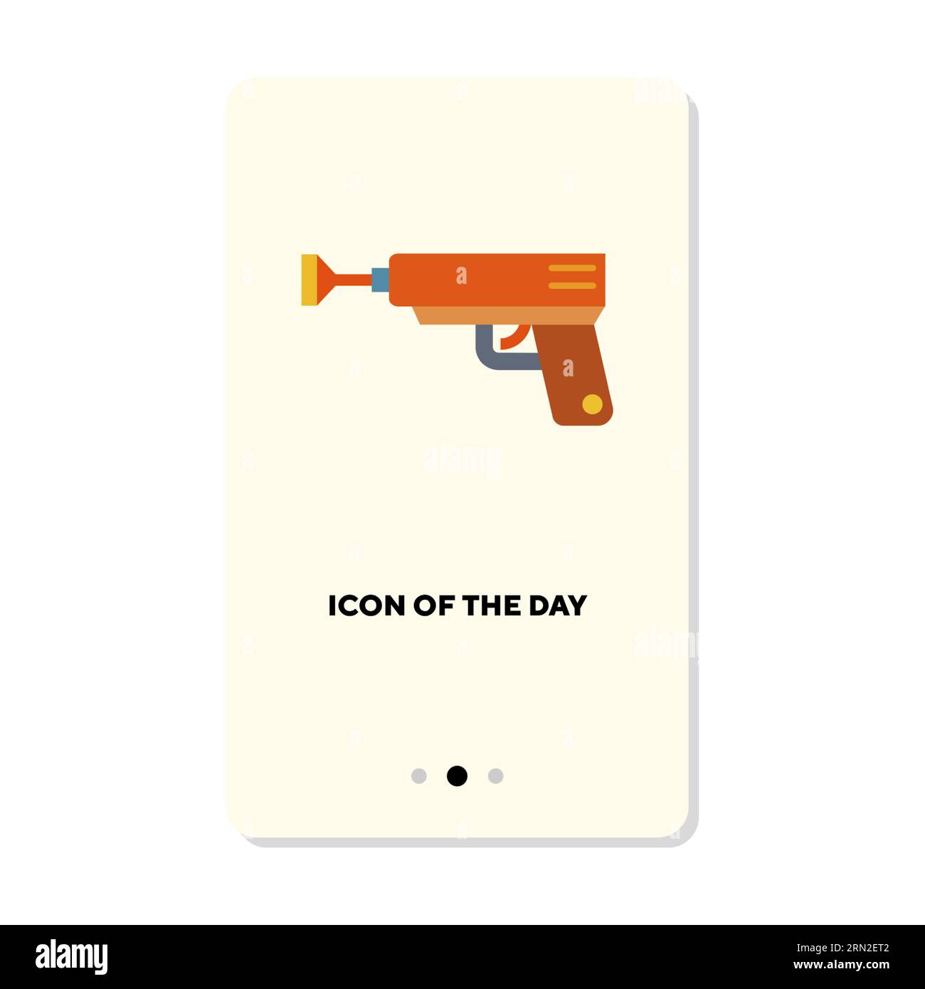 Game gun isolated on white Stock Vector Image & Art - Alamy