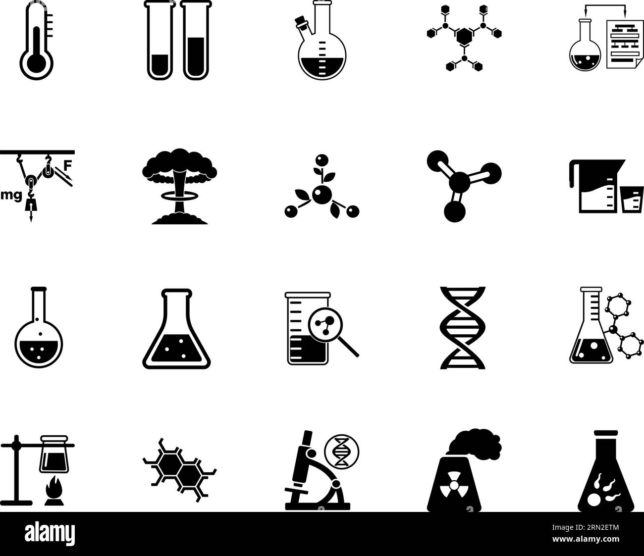 Science icon set Stock Vector Image & Art - Alamy