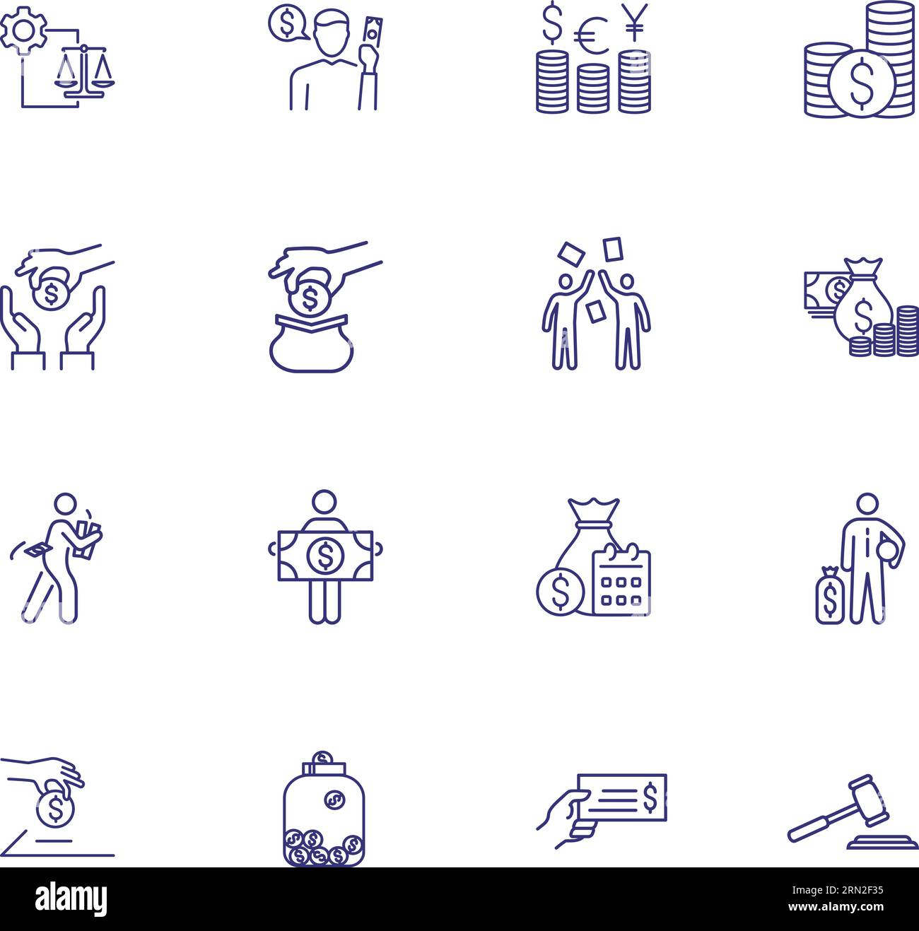 Share icon linear logo Cut Out Stock Images & Pictures - Alamy
