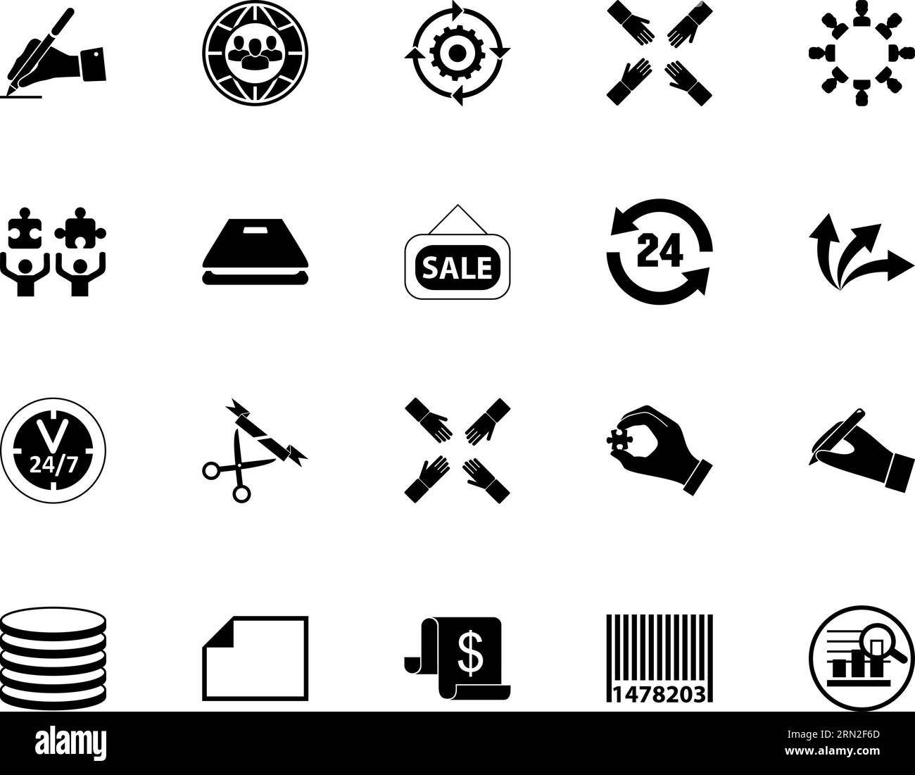 Hand signing business document Black and White Stock Photos & Images ...