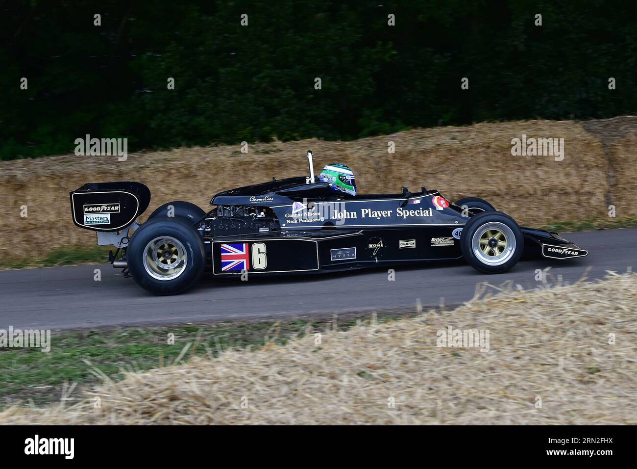 Nick Padmore, Lotus-Cosworth 77, JPS Livery, 75 Years of Lotus ...