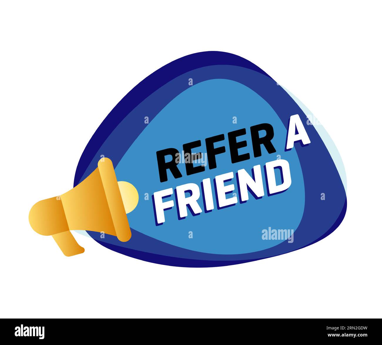 Refer a Friend announcement poster design Stock Vector Image & Art - Alamy