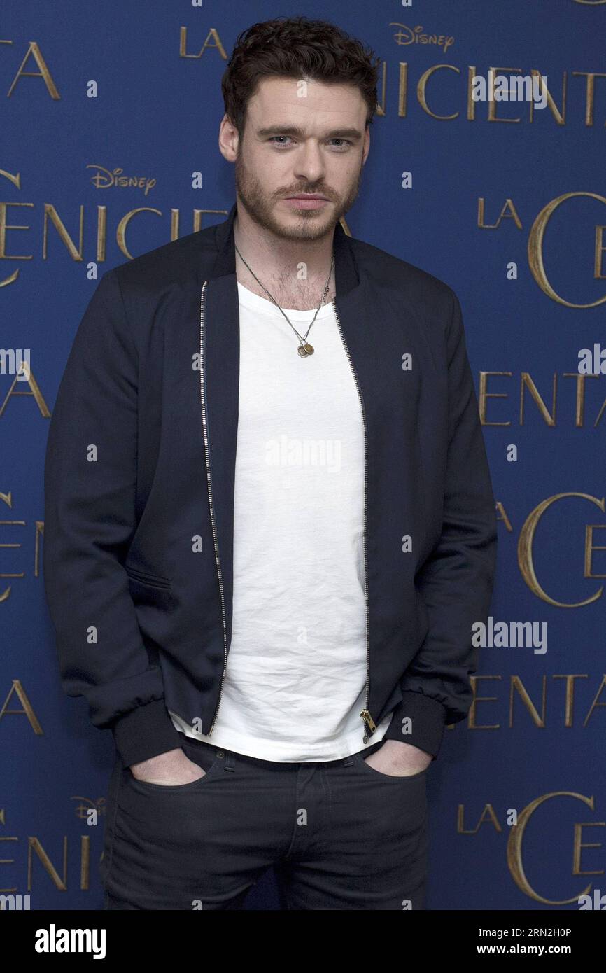 MEXICO CITY, March 6, 2015 -- Actor Richard Madden poses during a ...