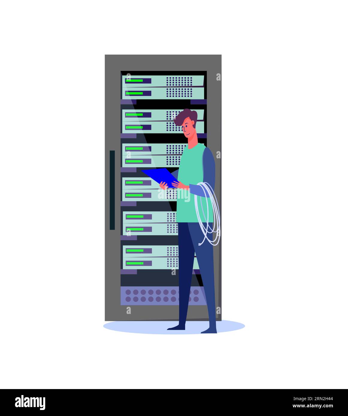 Data center network engineer Stock Vector Images - Alamy