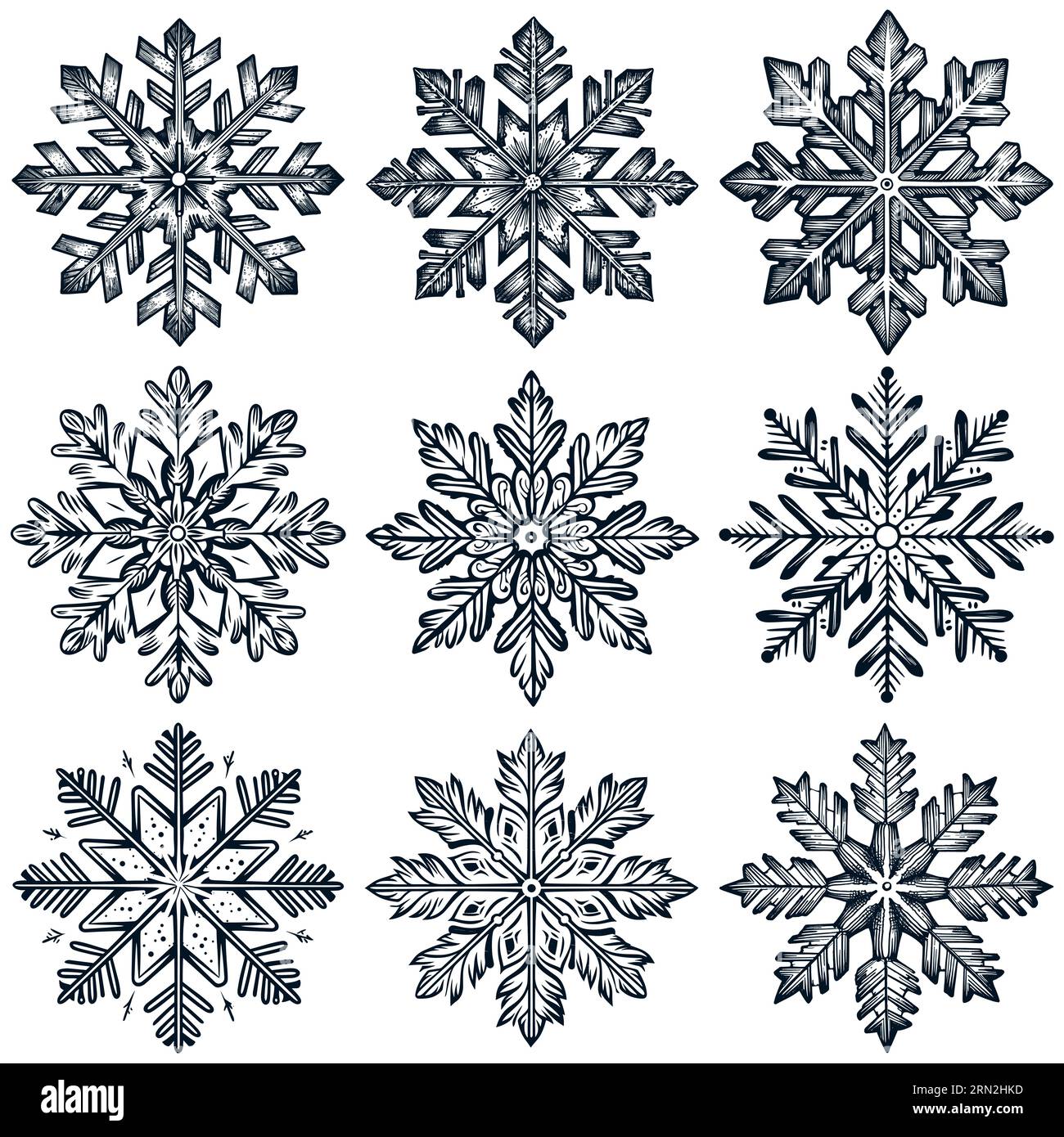 Snowflake Pattern Black And White