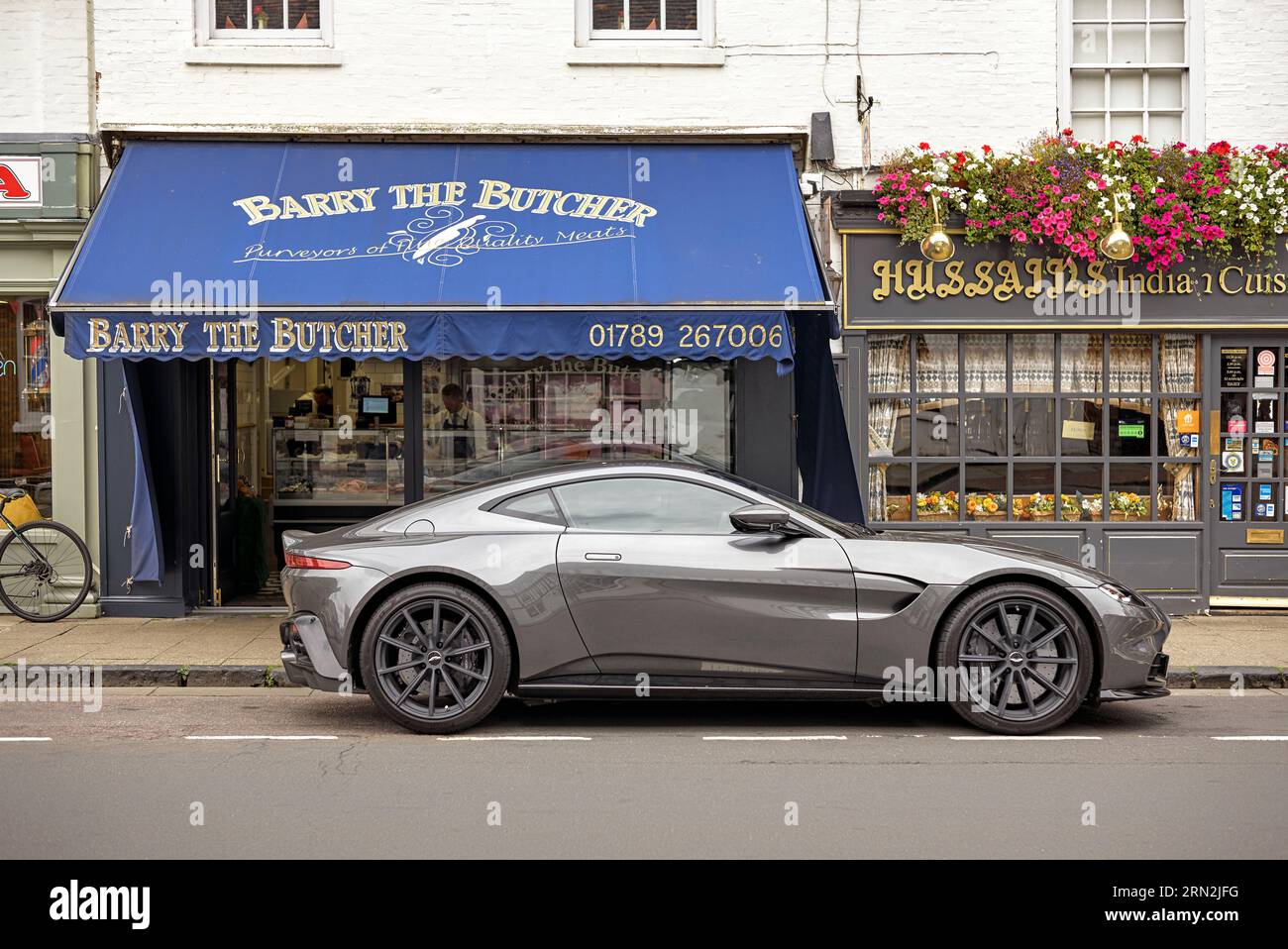 Aston Martin Vantage V8 English supercar England UK Stock Photo - Alamy