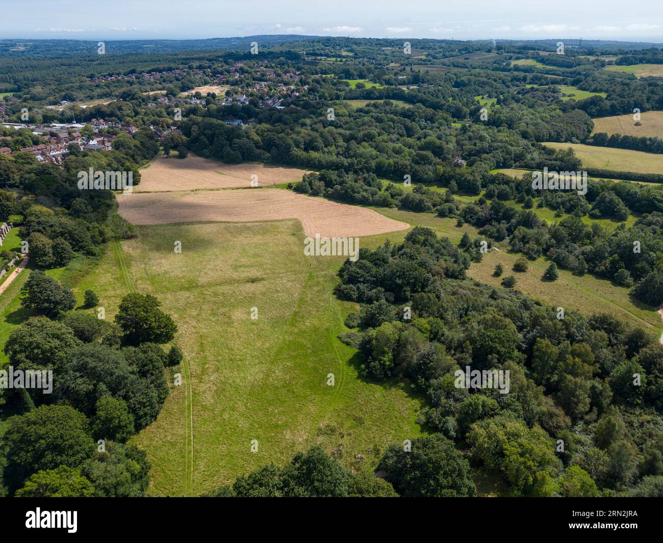 Aerial view Battle Abbey, 1066 Battle of Hastings site, Battle, East ...