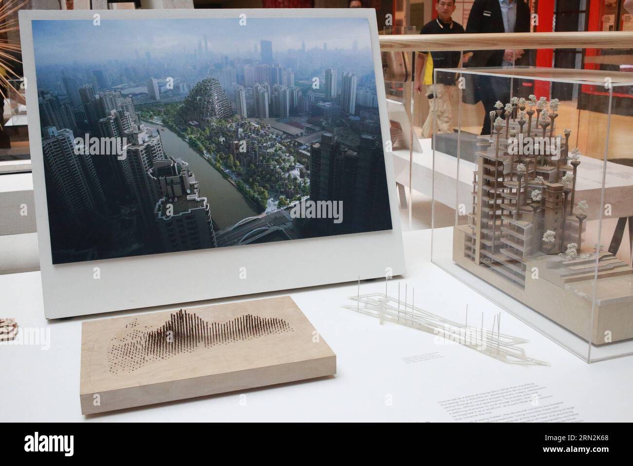 Photo taken on March 11, 2015 shows objects showed at the media preview ...