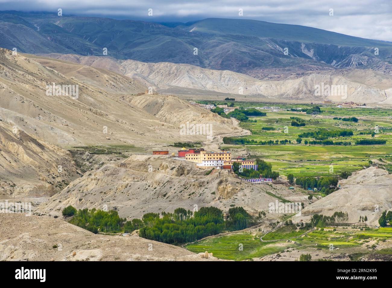 Namgyal Gompa Gumba Monastery in Upper Mustang of Tibetan Nepal with ...