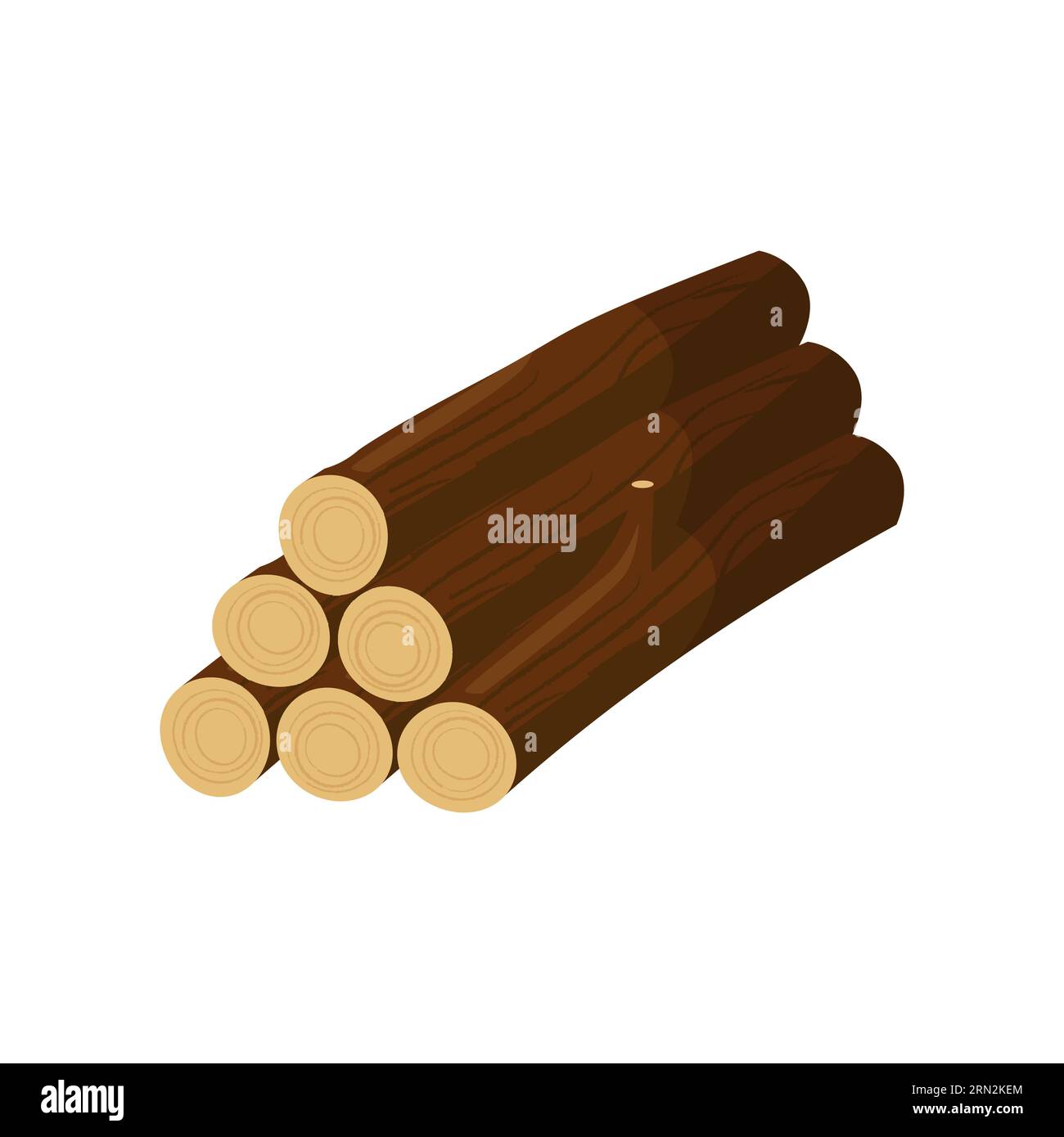 Stack of logs illustration. Tree trunk, woods Stock Vector Image & Art ...