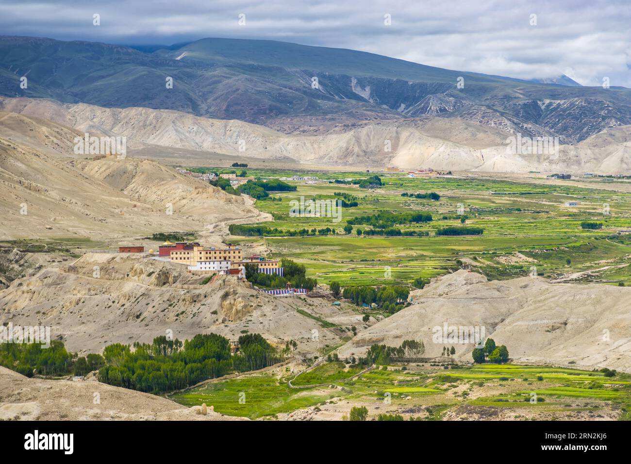 Namgyal Gompa Gumba Monastery in Upper Mustang of Tibetan Nepal with ...