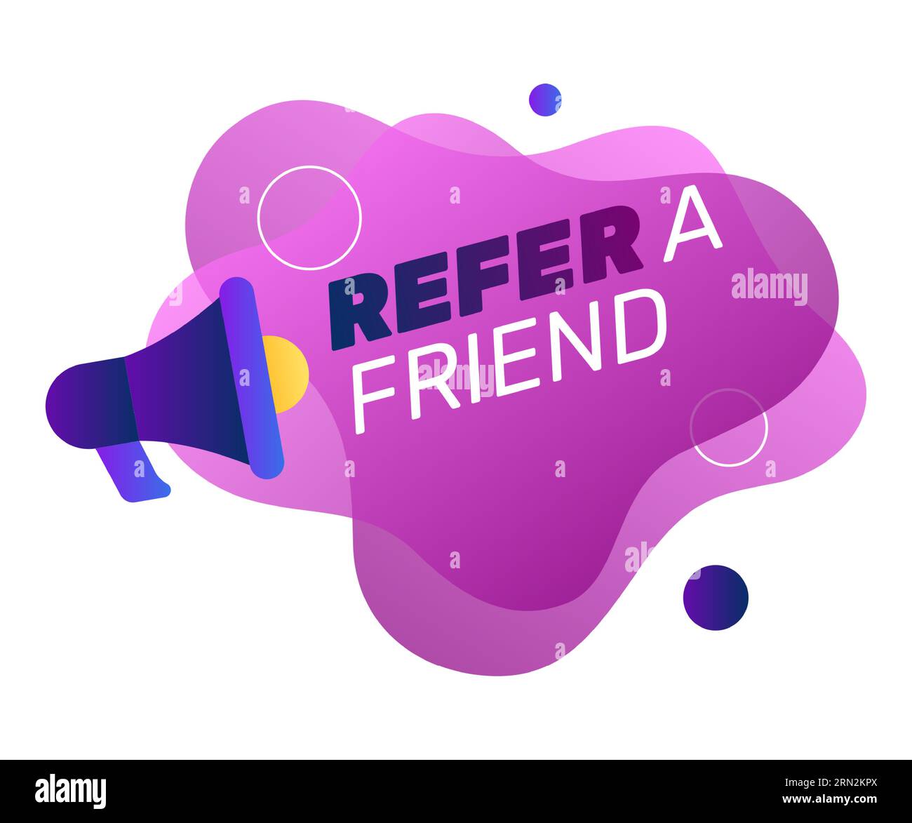 Refer a Friend announcement flyer design Stock Vector Image & Art - Alamy