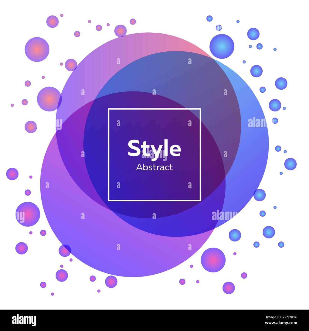 Neon violet blue bright circles hi-res stock photography and images - Alamy
