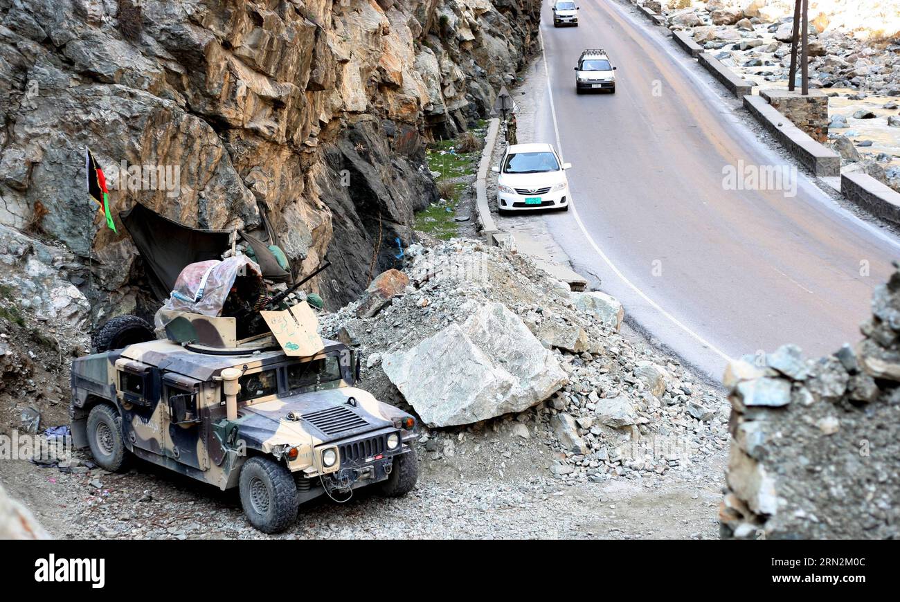 (150314) -- KABUL, March 14, 2015 -- An Afghan National Army soldier ...