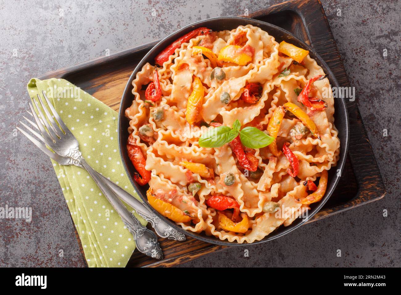 Mafaldine also known as reginette or simply mafalda or mafalde pasta in ...