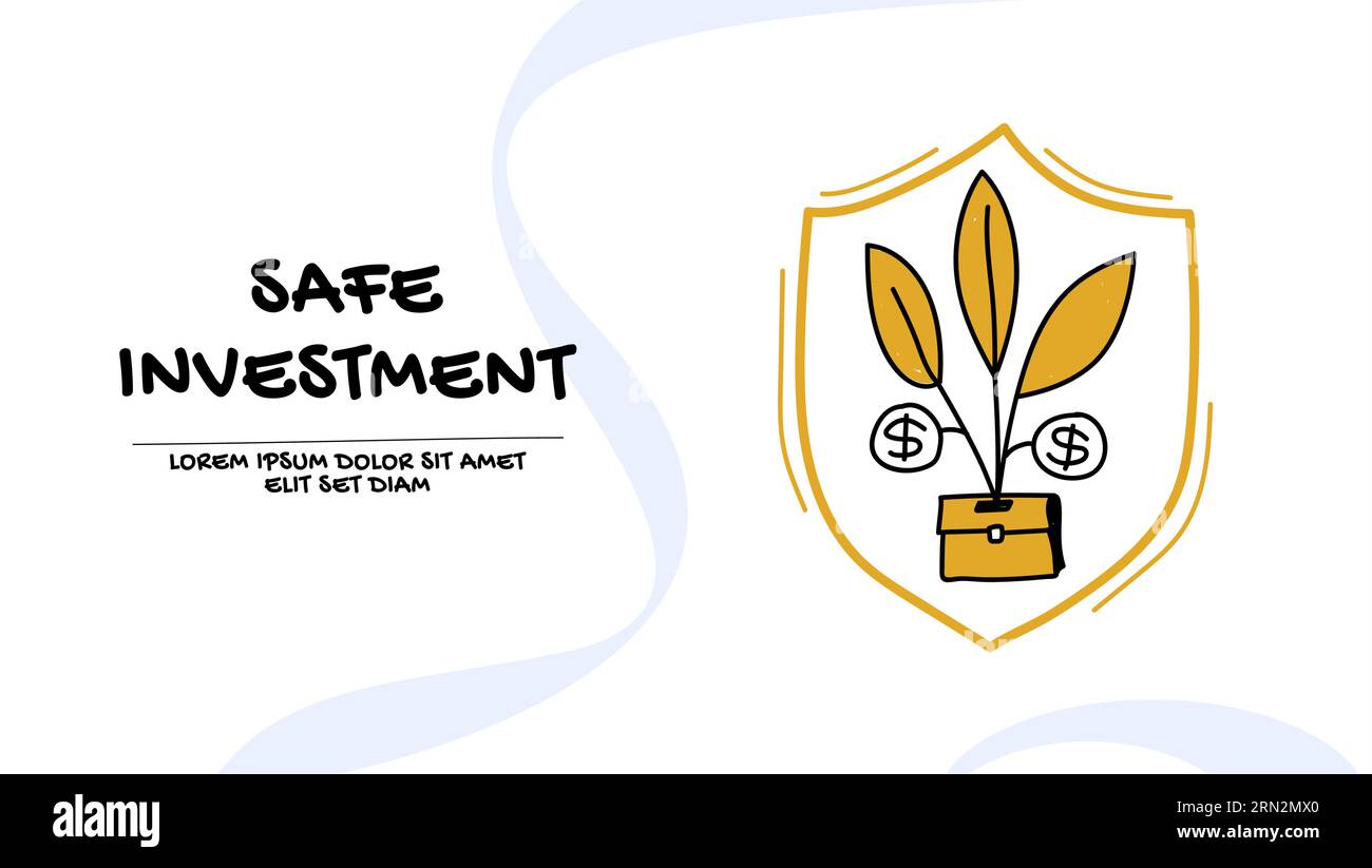 Safe investment strategy and wealth creation concept Stock Vector Image ...