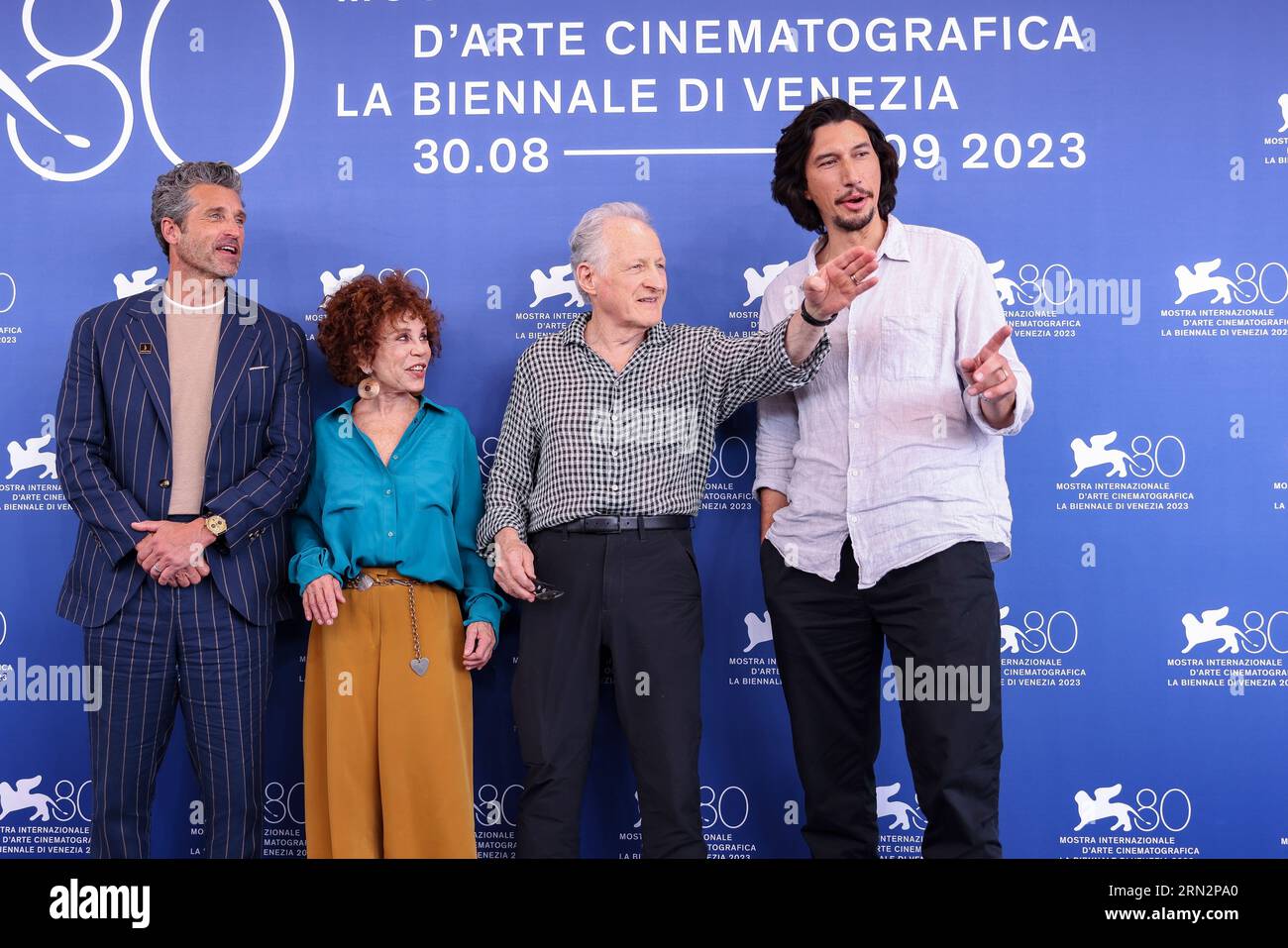 Patrick Dempsey, from left, Daniela Piperno, director Michael Mann and ...