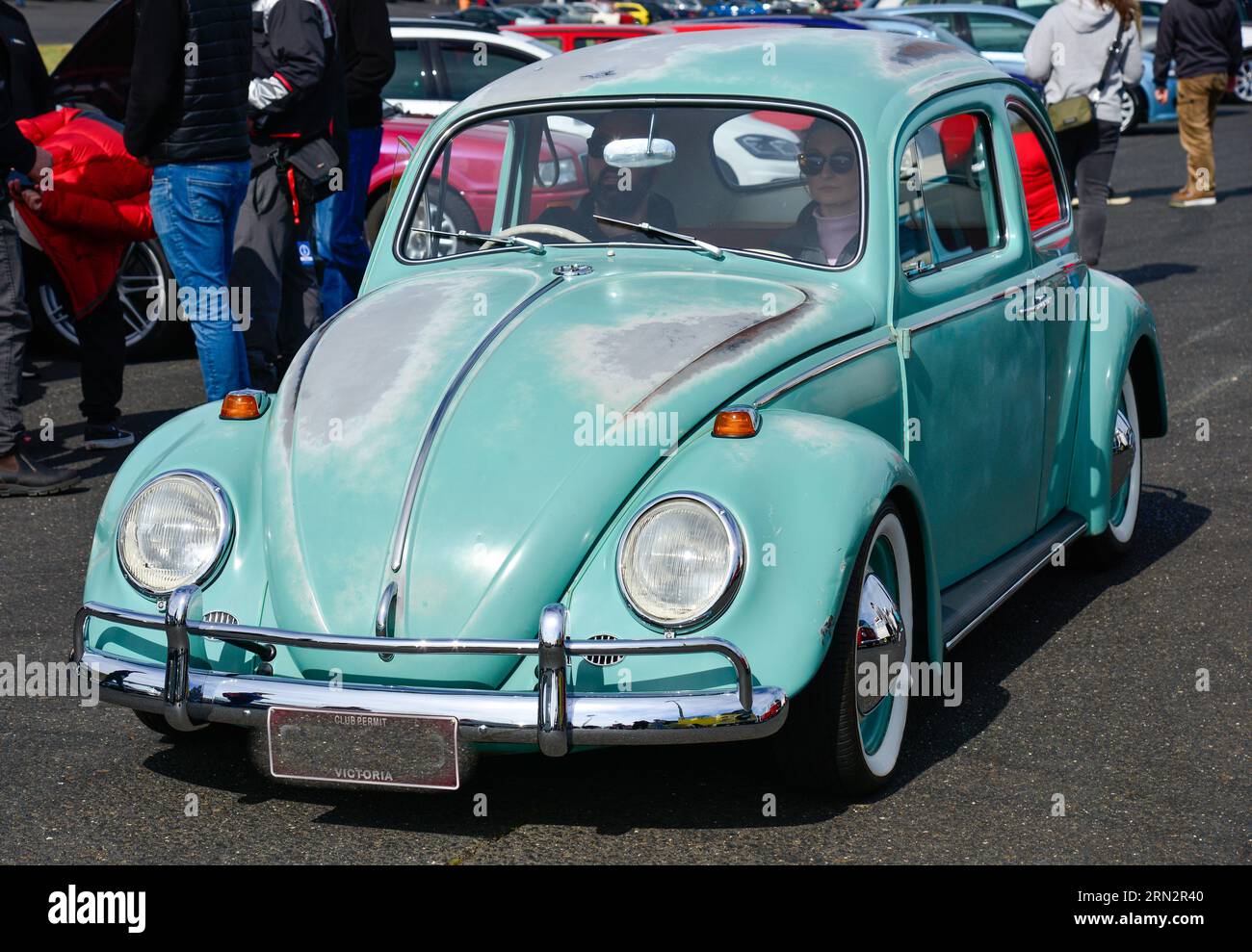 Old blue volkswagen beetle hi-res stock photography and images - Alamy