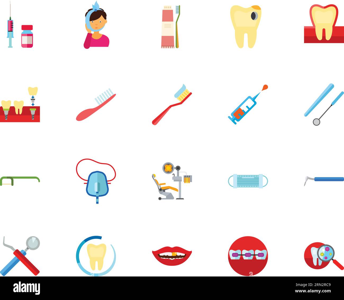 Dentist icon set Stock Vector Image & Art - Alamy