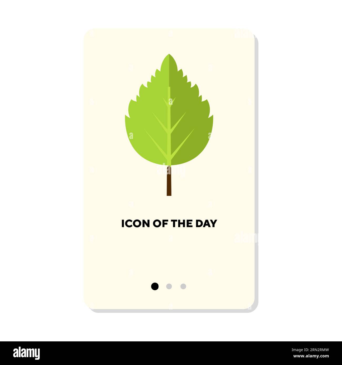 Birch leaf isolated on white Stock Vector Image & Art - Alamy