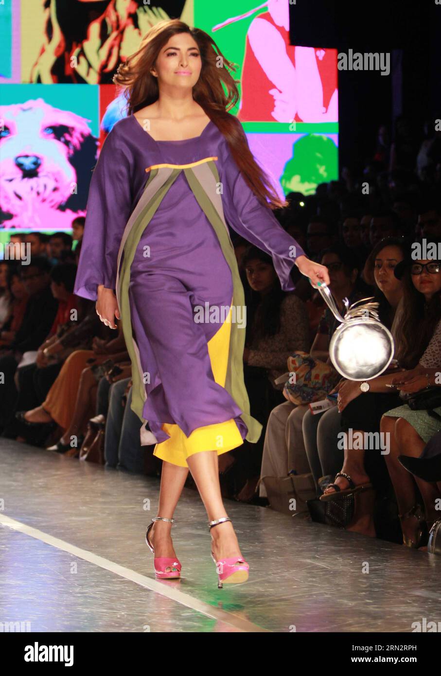 An Indian model presents a creation by designer Wendell Rodricks during ...