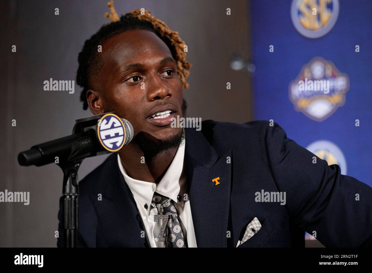 FILE - Tennessee quarterback Joe Milton III responds to questions ...
