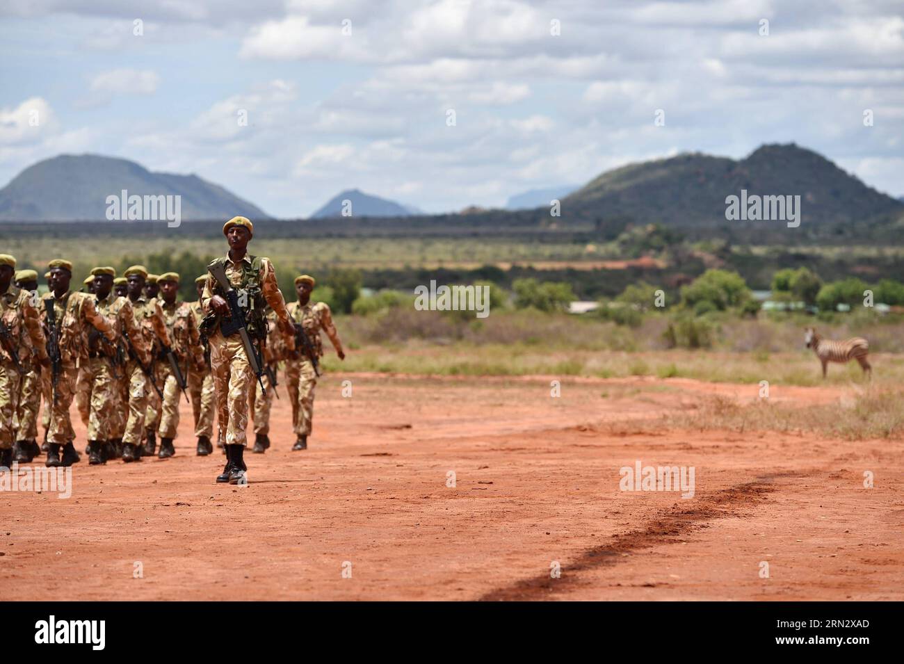 Kenya Wildlife Service rangers attend their graduation ceremony at the ...