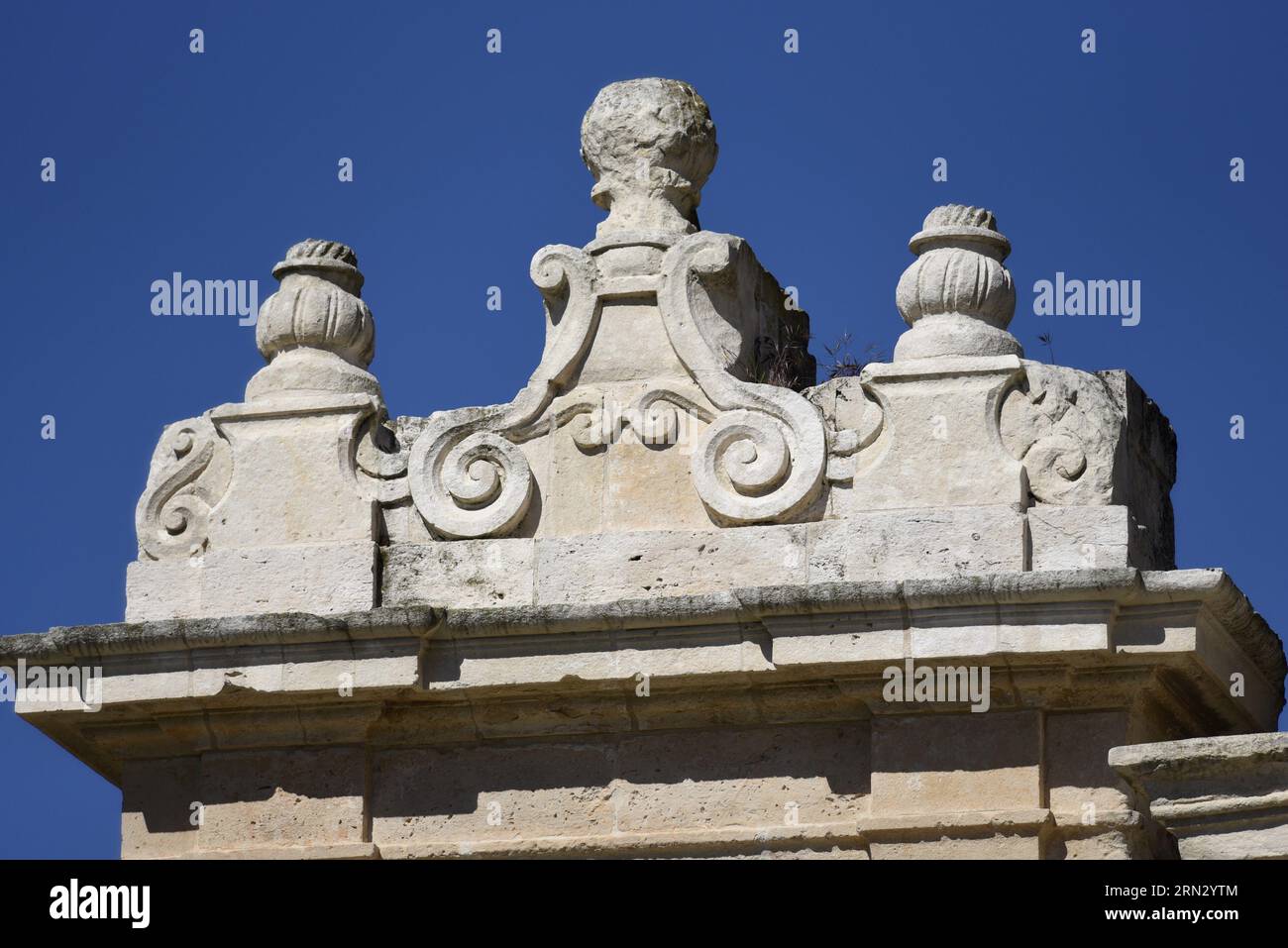 Baroque-Neoclassical style architectural detail on the exterior of the ...