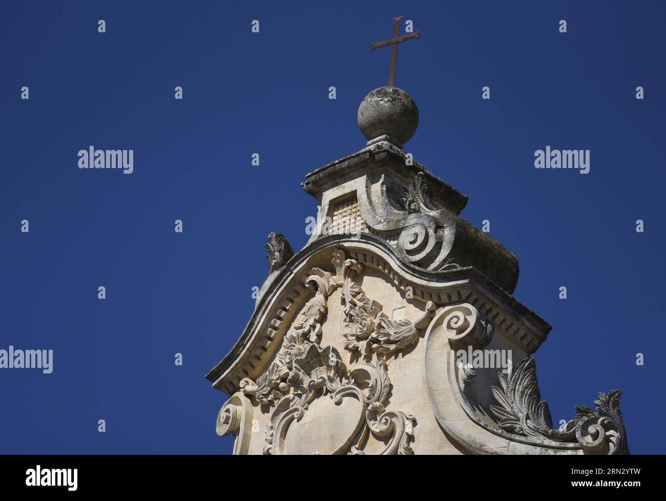 Baroque-Neoclassical style architectural detail on the exterior of the ...