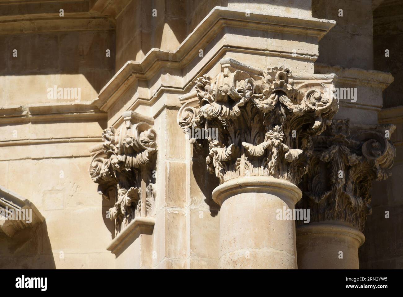 Baroque-Neoclassical style architectural detail on the exterior of the ...