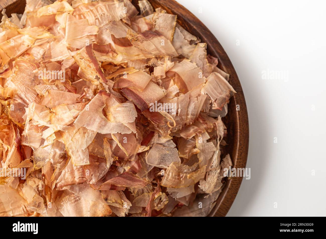 Bonito Flakes on white background Stock Photo - Alamy