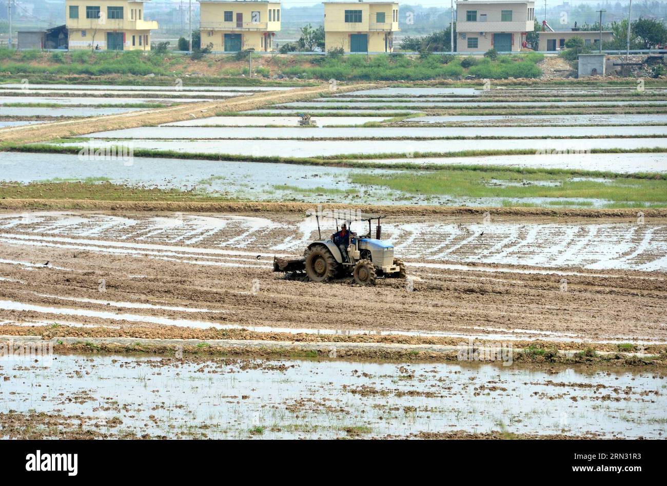Farmer ploughing field in china hi-res stock photography and images - Alamy