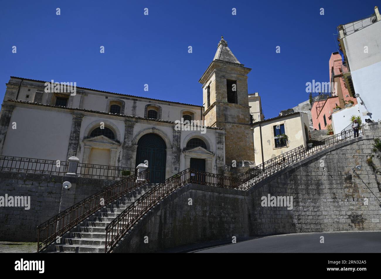 Landscape with scenic view of the Baroque style Chiesa di Santa Maria ...