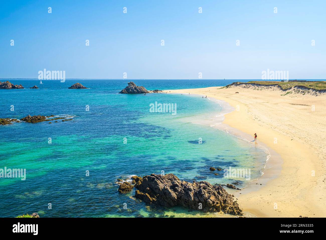 France, Morbihan, Houat island, Tal er Han beach Stock Photo - Alamy