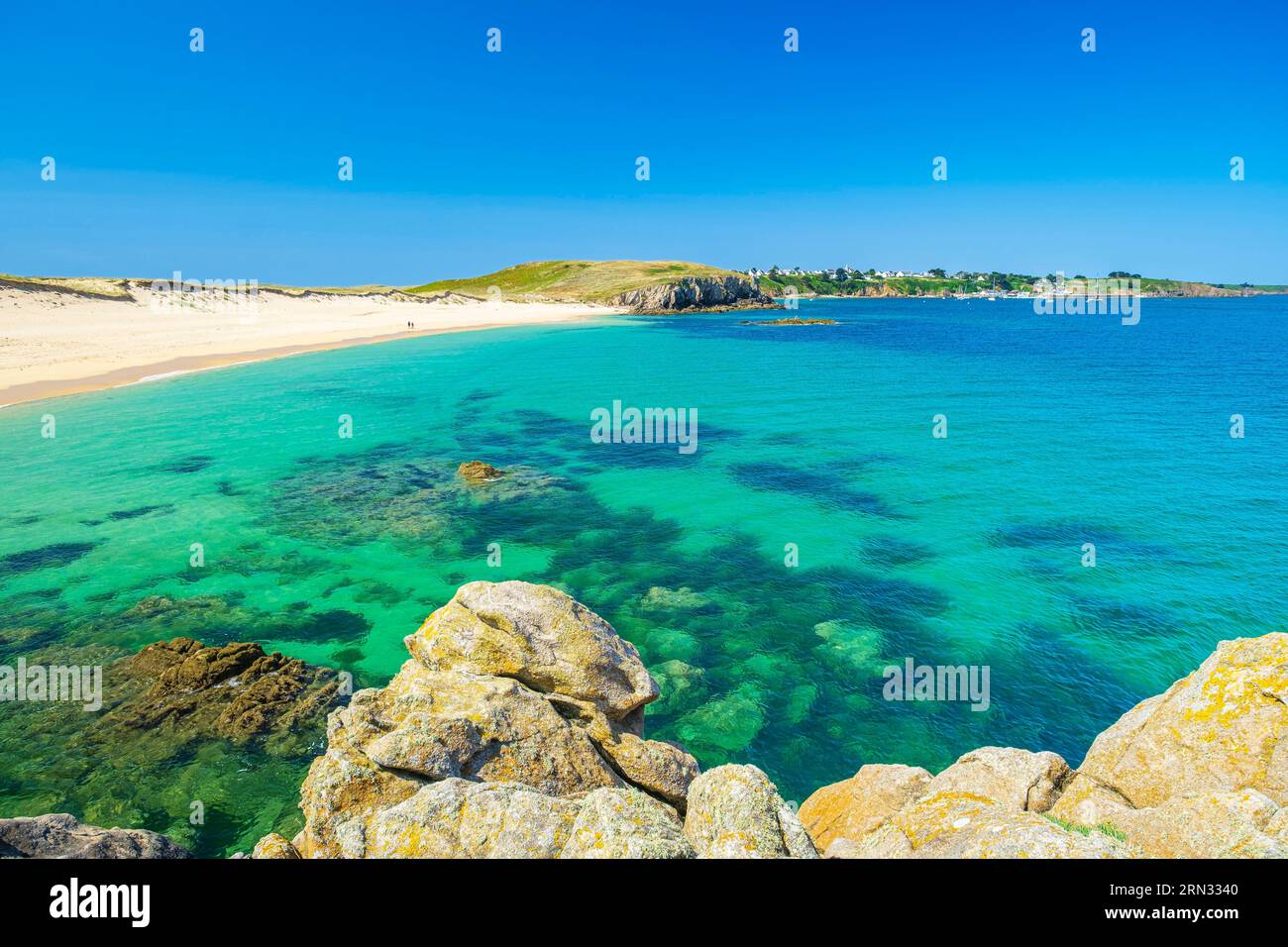 France, Morbihan, Houat island, Tal er Han beach Stock Photo - Alamy