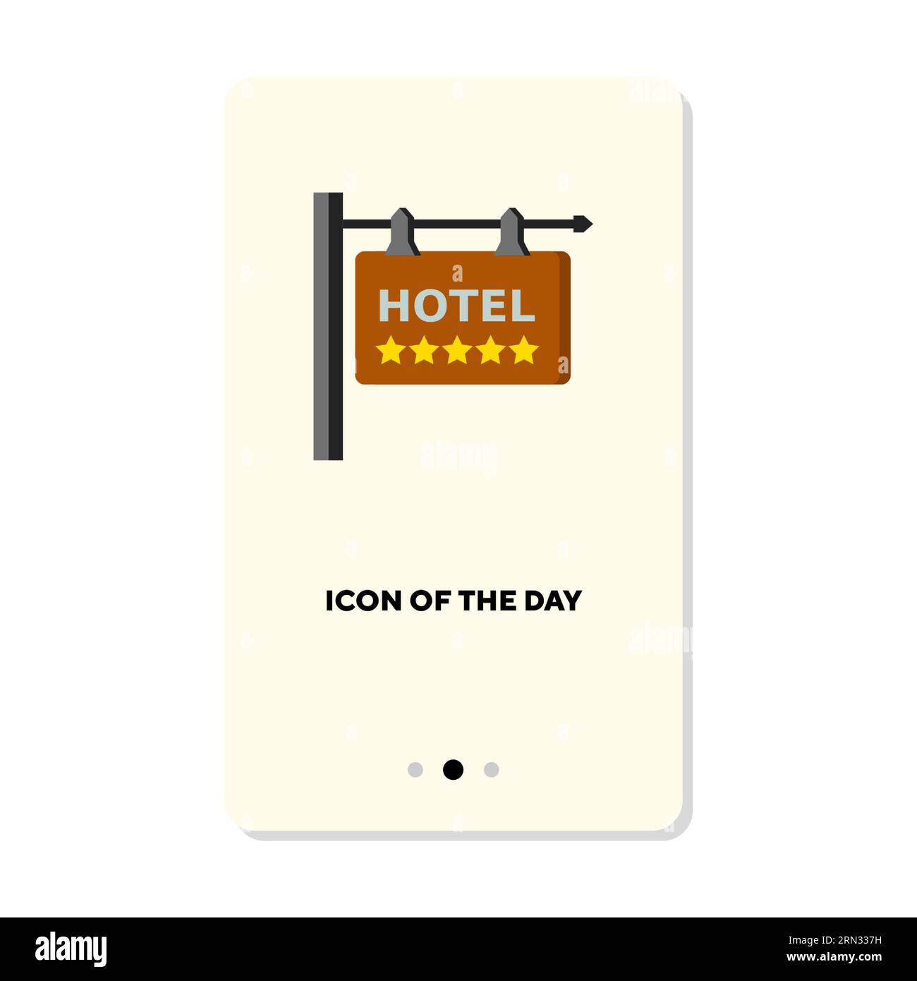 Black hotel sign hanging Stock Vector Images - Alamy