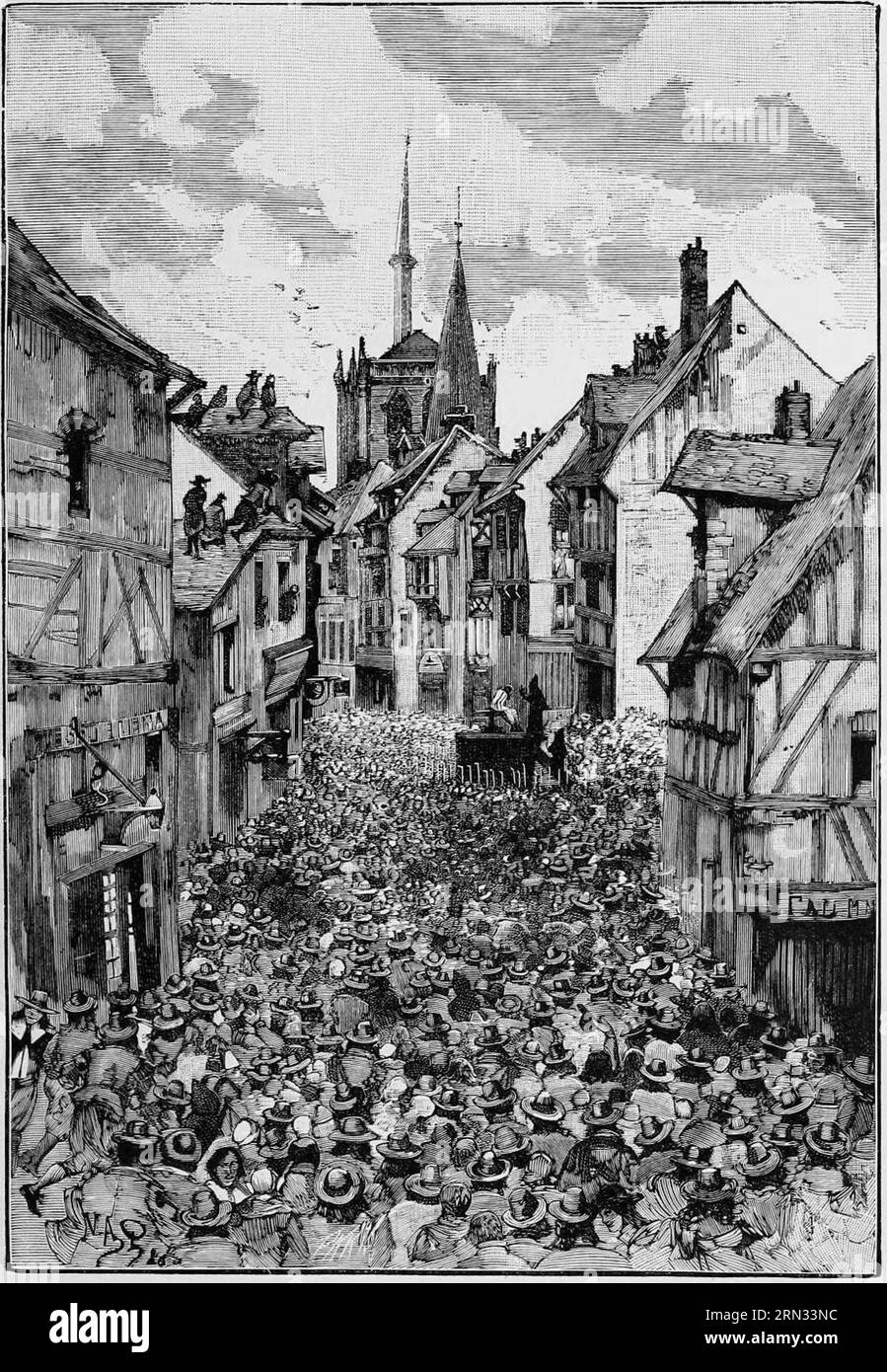 Torture of Urbain Grandier Stock Photo - Alamy