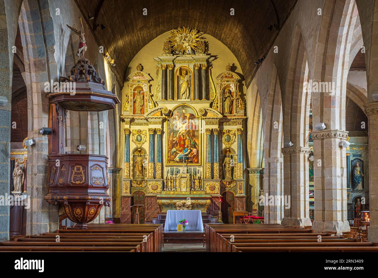 France, Cotes d'Armor, Lamballe-Armor, Saint-Jean de Lamballe church ...