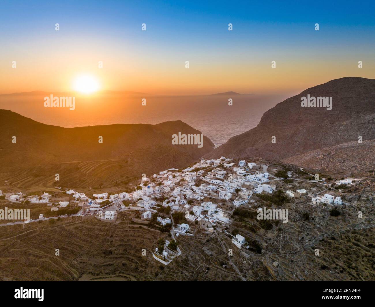 Amorgos aerial view hi-res stock photography and images - Alamy