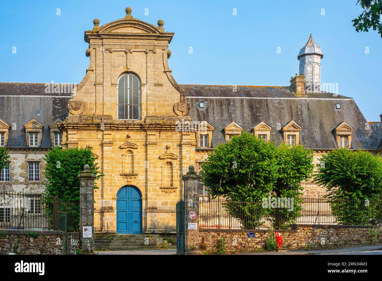 France, Finistere, Quimperle, upper town, former 17th century Ursulines ...