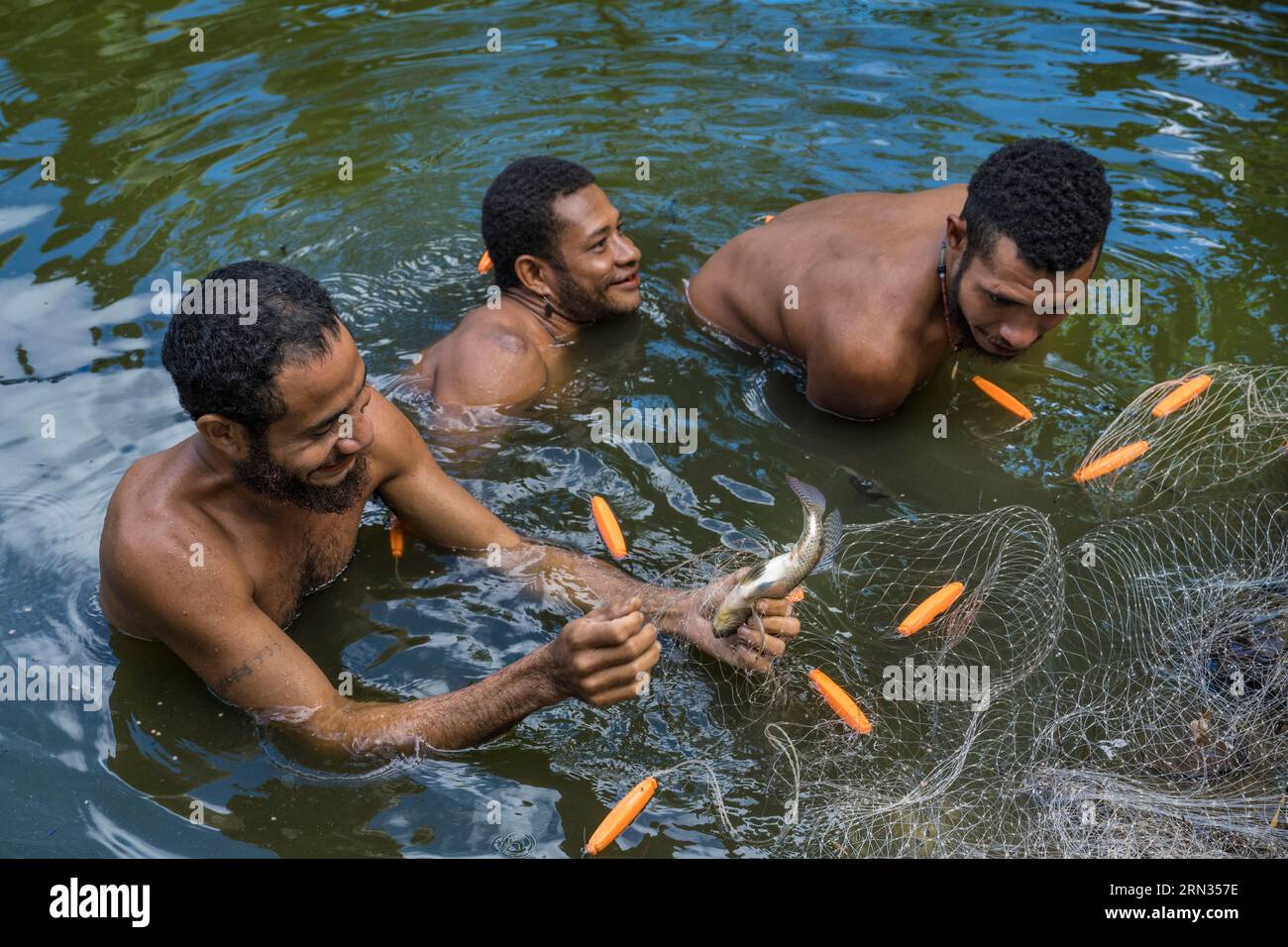 Papua New Guinea, Milne Bay Province, Entrecastreaux sea, Alotau area ...
