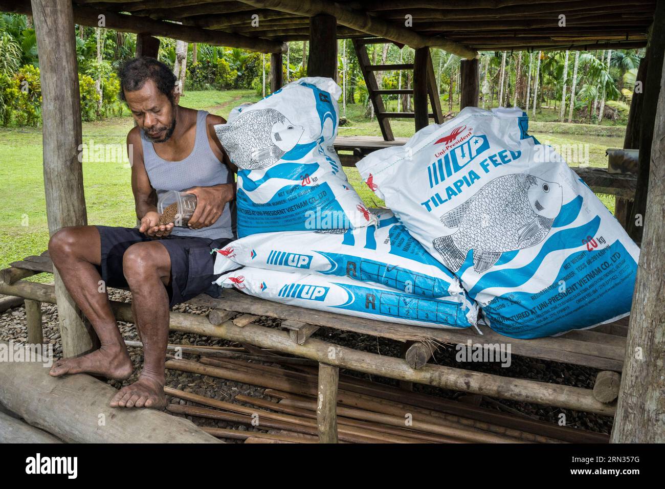 Papua New Guinea, Milne Bay Province, Entrecastreaux sea, Alotau area ...