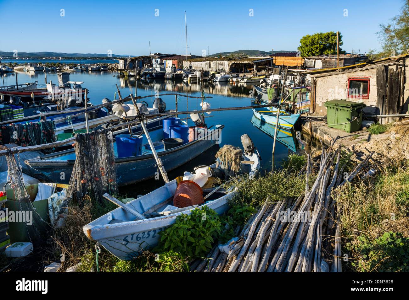 France, Herault, Sete, la Pointe Courte district, the small fishing ...