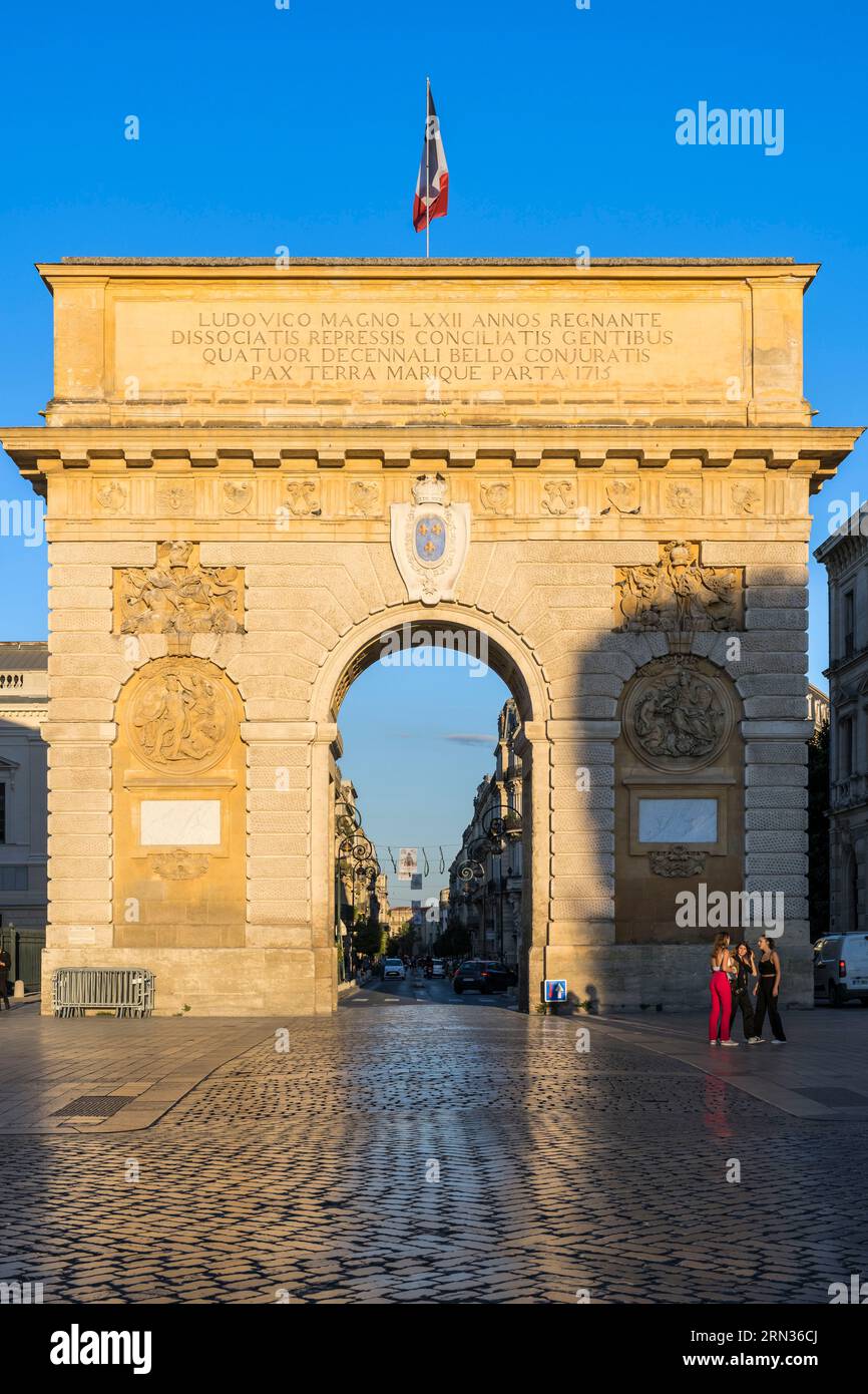 France, Herault, Montpellier, historic center called the Ecusson, the ...