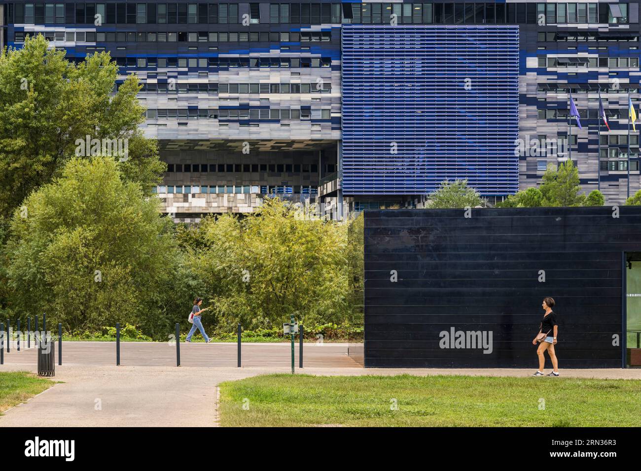 France, Herault, Montpellier, Port Marianne district, the City Hall ...