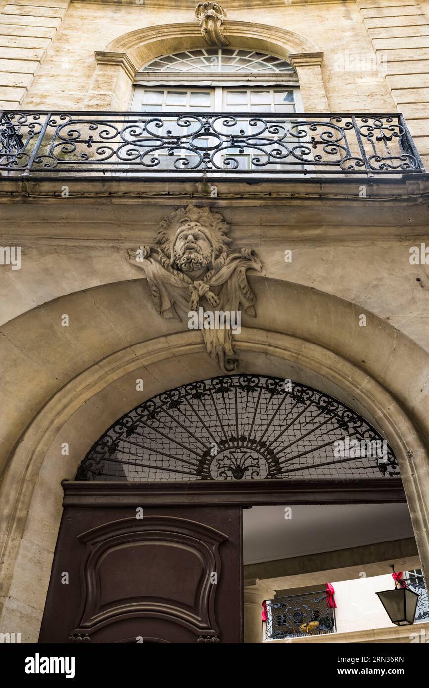 France, Herault, Montpellier, historic center called the Ecusson ...
