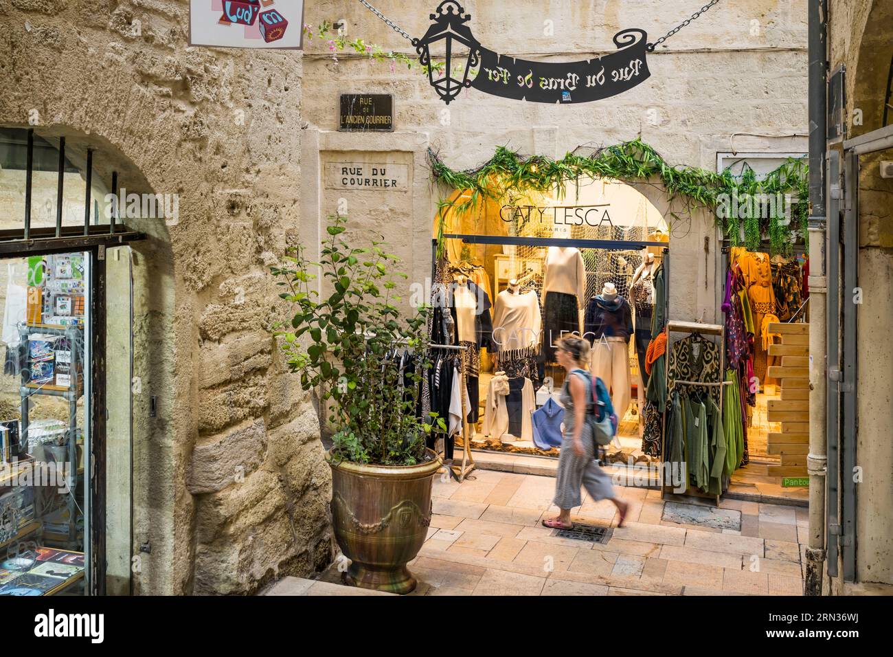 France, Herault, Montpellier, historic center called the Ecusson, at ...