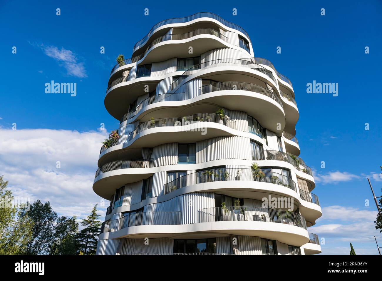 France, Herault, Montpellier, Folie Divine apartment building designed ...