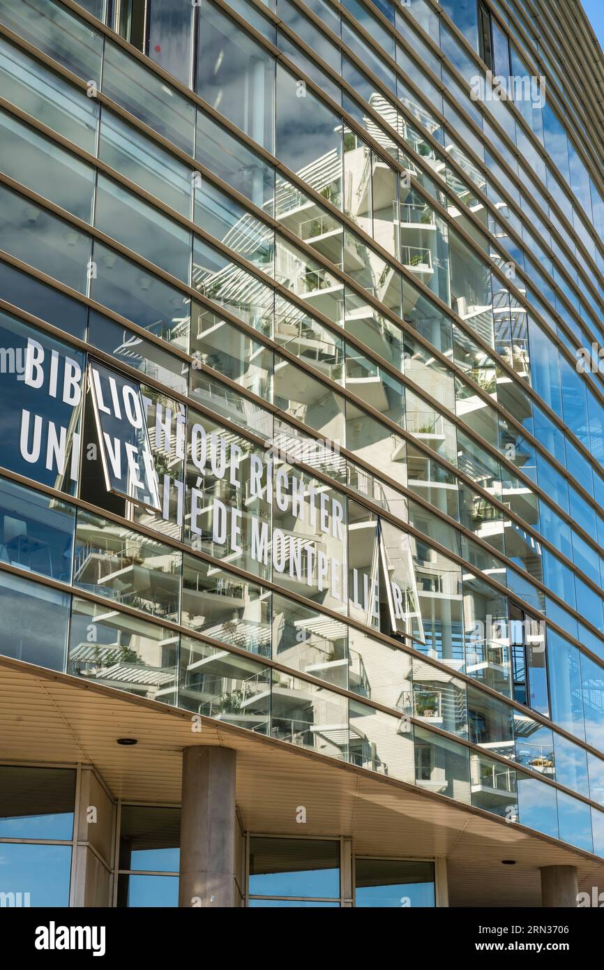 France, Herault, Montpellier, the L'Arbre Blanc building by Japanese ...